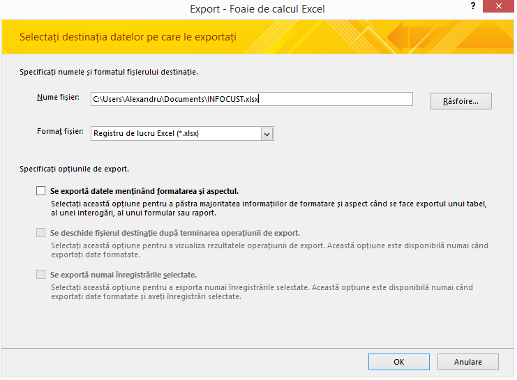 Cum Sa Exporti O Baza De Date Din Access In Excel Askit Solutii Si 