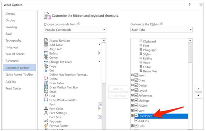 How To Enable The Developer Menu In Word Askit Solutii Si Rezolvari 